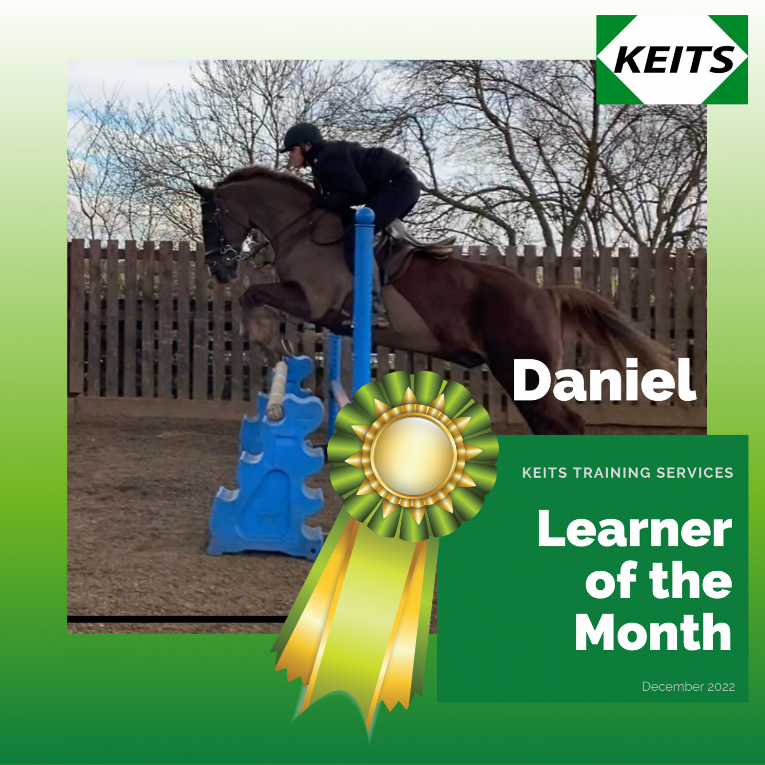 KEITS Learner of the month - December 2022 - KEITS